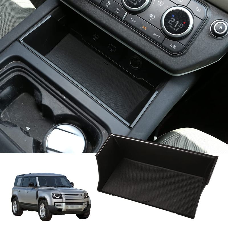 DIYUCAR ABS Interior Center Console Box Storage Box Tray Organizer For ...