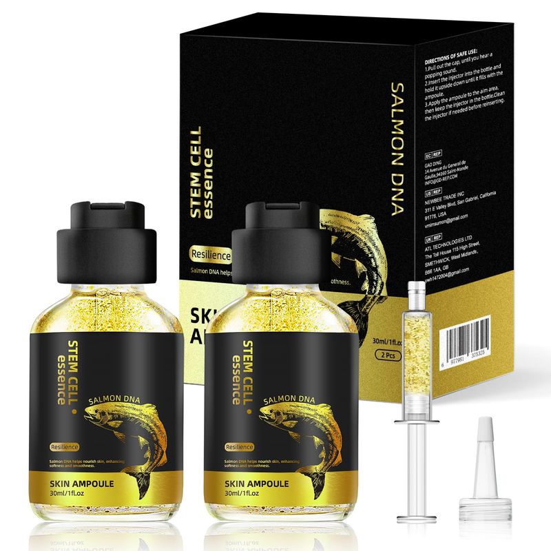 Salmon DNA Serum – 2 Pcs Salmon DNA Microneedling Serums for Face and ...