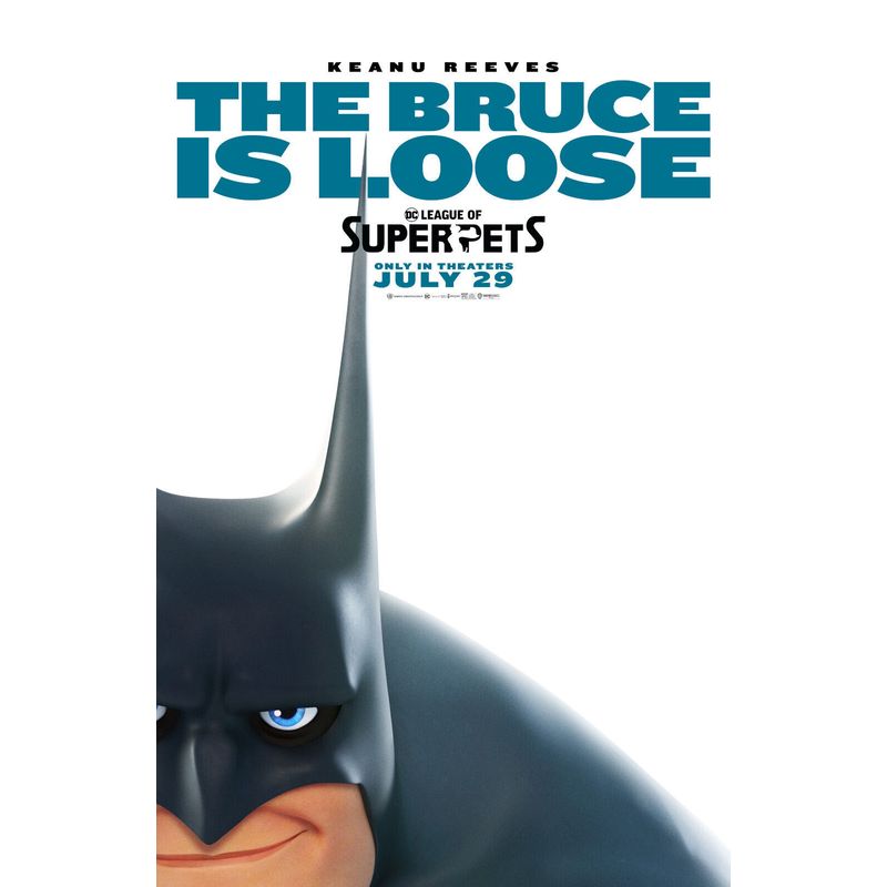 BB1002 DC League of Super Pets Film 2022 Bruce Batman Movie Poster ...