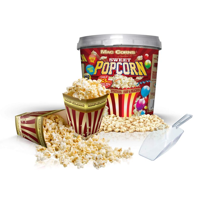 Sweet Popcorn 600g - Movie Mega Bucket + 12 Cartons + 1 Scoop - Online Marketplace - EveryMarket