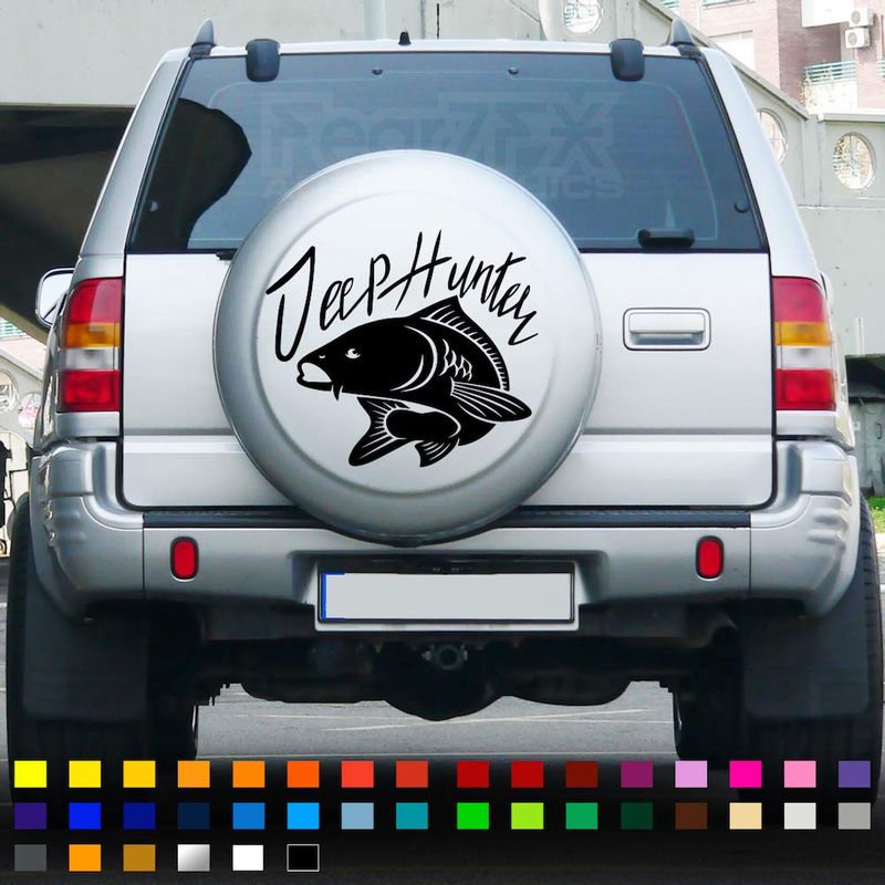 Deep Hunter, Carp Fishing Graphic Vinyl Transfer, Fishing Vinyl Decal ...