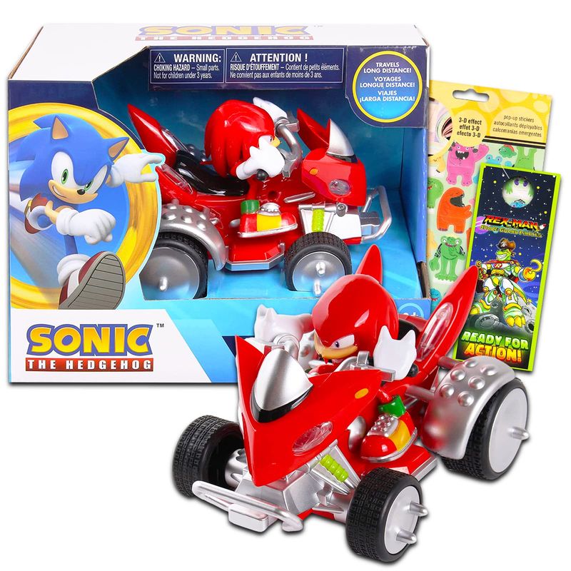 Sonic Toys Sonic The Hedgehog Knuckles Toy Race Car Set - Sonic ...