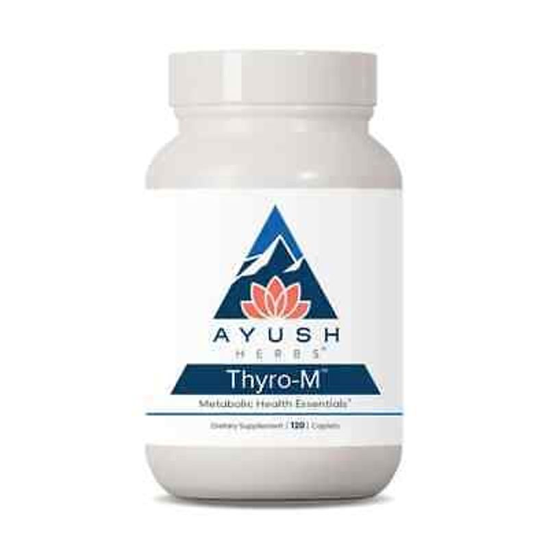Ayush Herbs Aryuvedic Thyro-M - Thyroid - Metabolic - 120 Caplets ...