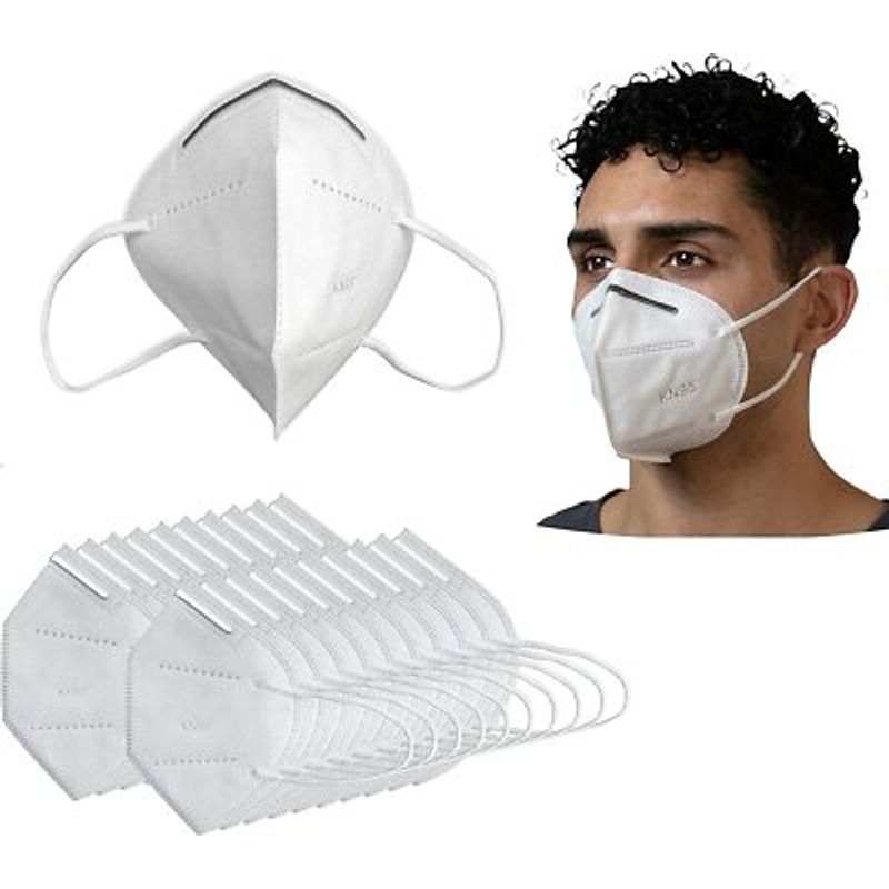 20 Pcs KN95 – Disposable Face Mask | 5-Ply Layer PM 2.5 Protection ...