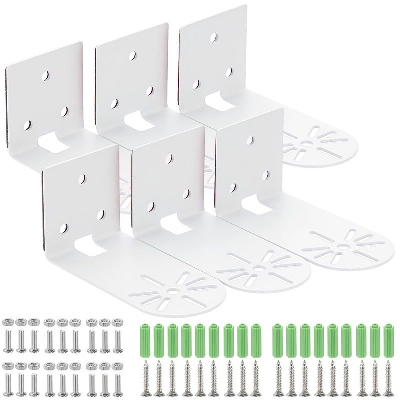 Sumnacon 6PCS Wall Mount Camera Shelf- Metal Small Wall Shelf with ...