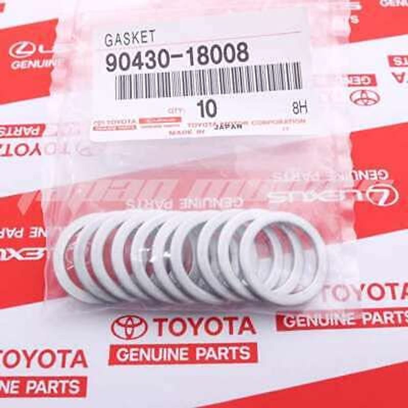 Toyota Drain Plug Gaskets for Transfer Case Set of 10 OEM 90430-18008 ...