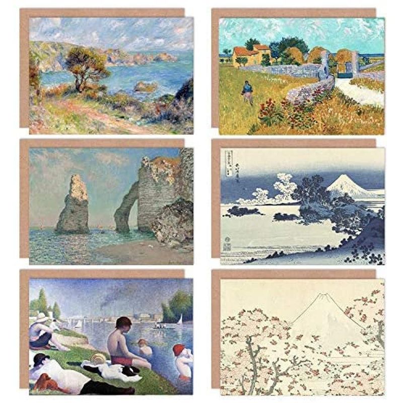 Artery8 Hokusai Van Gogh Seurat Monet Renoir Landscape Flower Mixed ...