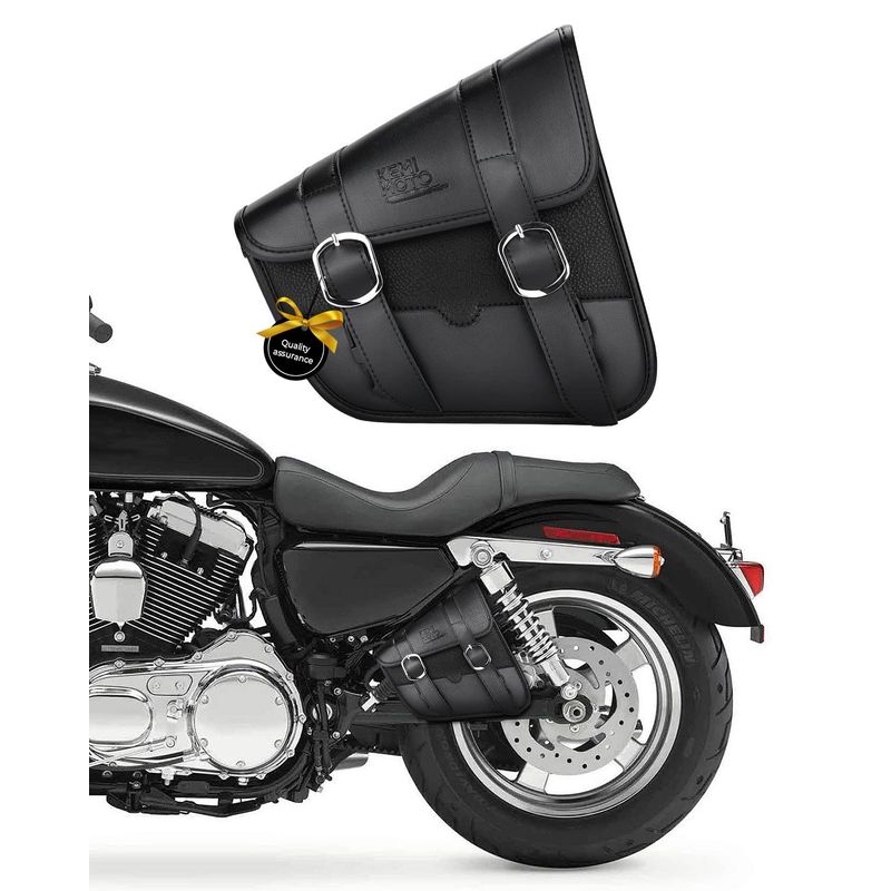 KEMIMOTO Motorcycle Swingarm Bag Left Side Tool Bag Swing Arm Bags for ...