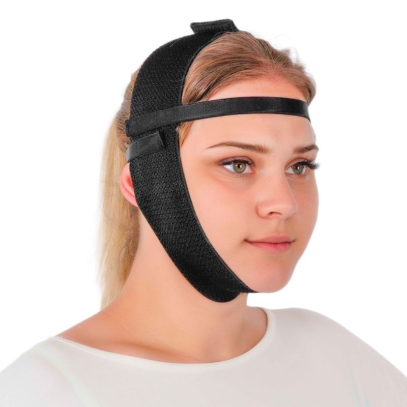 Post Surgery Facial Compression Garment Chin Strap Band, Double Chin ...
