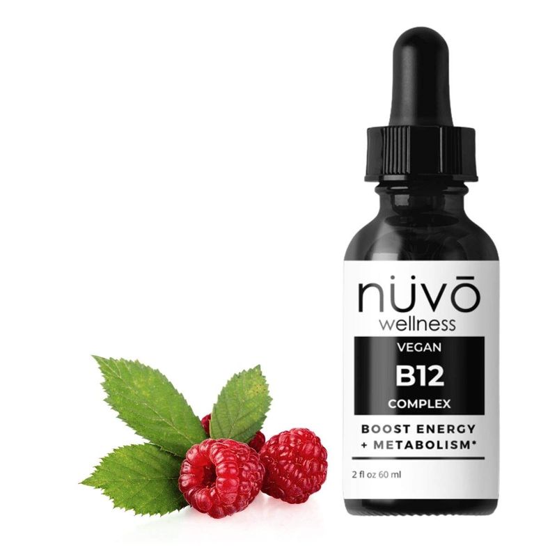 NUVO WELLNESS ESSENTIALS Vitamin B12 Sublingual Liquid Drops - Vegan ...