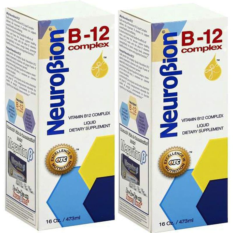NEUROBION B12 COMPLEX SYRUP / NEUROBION JARABE 16 oz (2 PACK) Exp 01/ ...