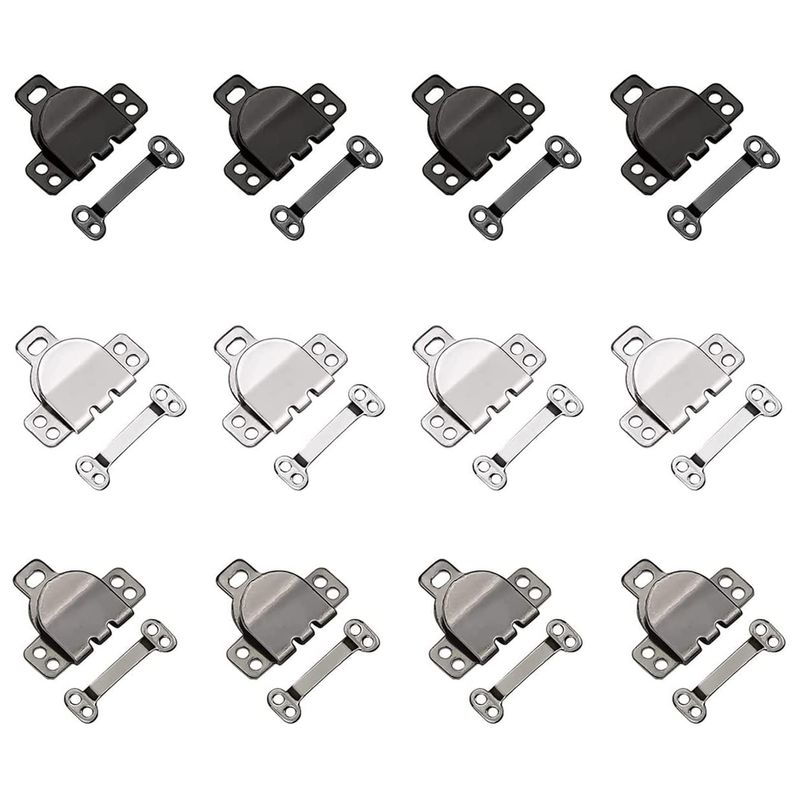 12 pcs Hook and Bar Fasteners,Hook and Eye Latch Sewing,Hooks and Eyes ...