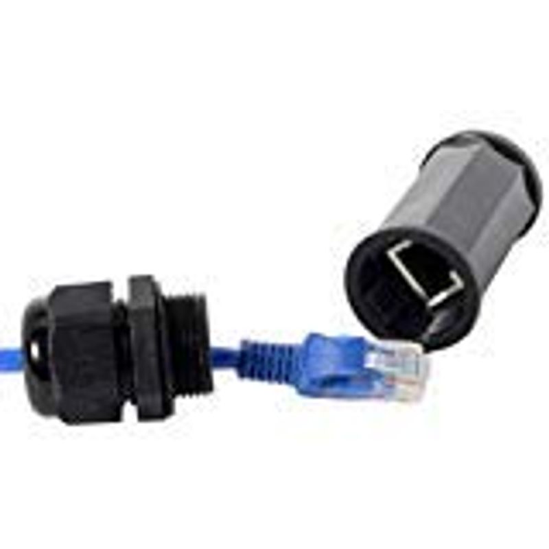 cablecc Locking Waterproof CAT6 RJ45 Female to Female LAN Ethernet ...