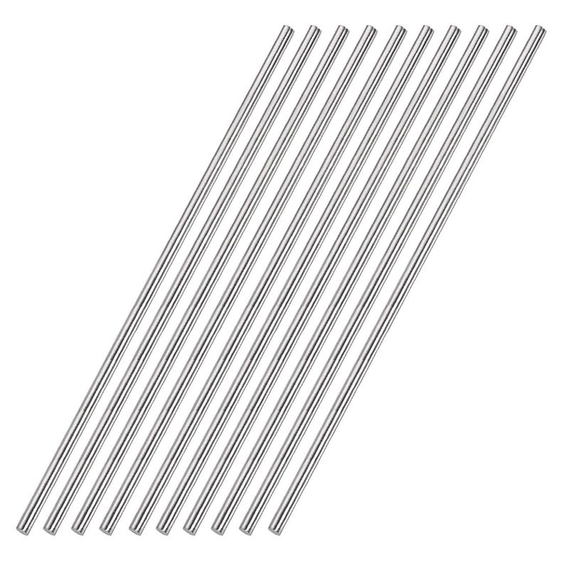 TA-VIGOR 10Pcs 4mm x 300mm Stainless Steel Round Rods, Metal Solid ...
