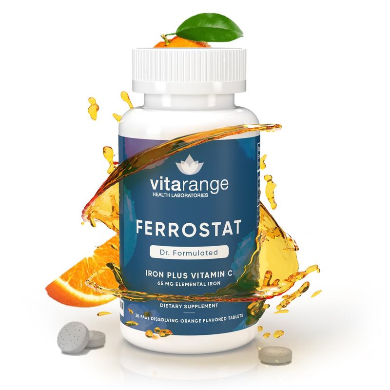 Ferrostat 65mg Chewable Iron with Vitamin C for Bariatric Patients – 30 ...