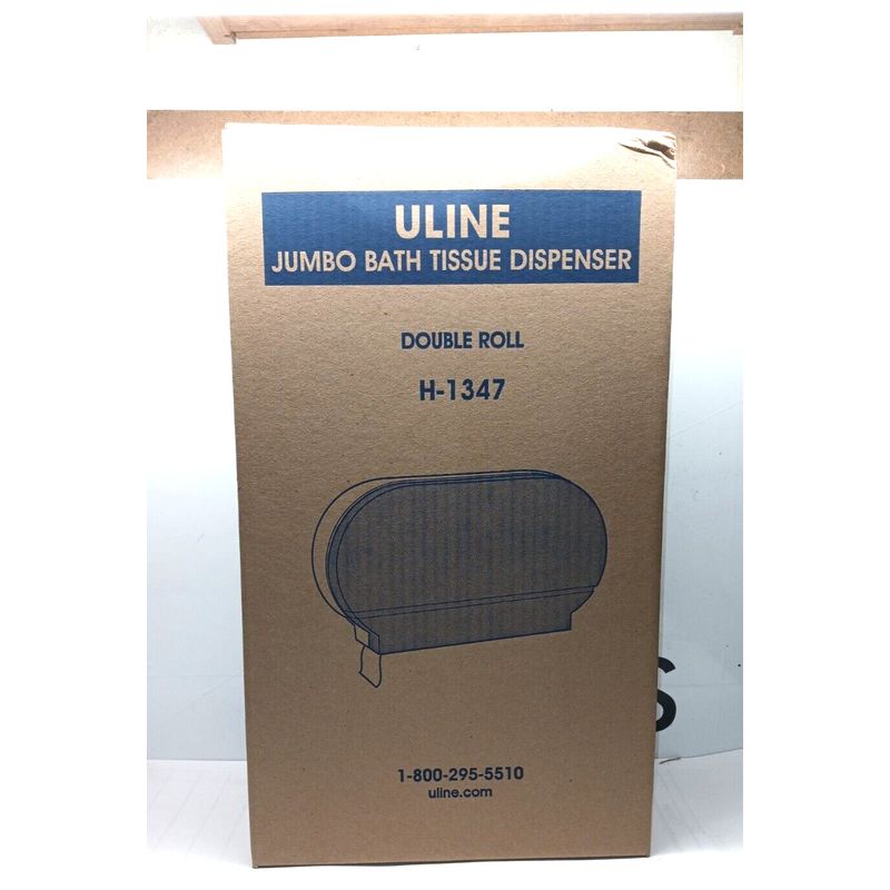 NEW SEALED ULINE JUMBO BATH TISSUE DISPENSER DOUBLE ROLL H-1347 ...