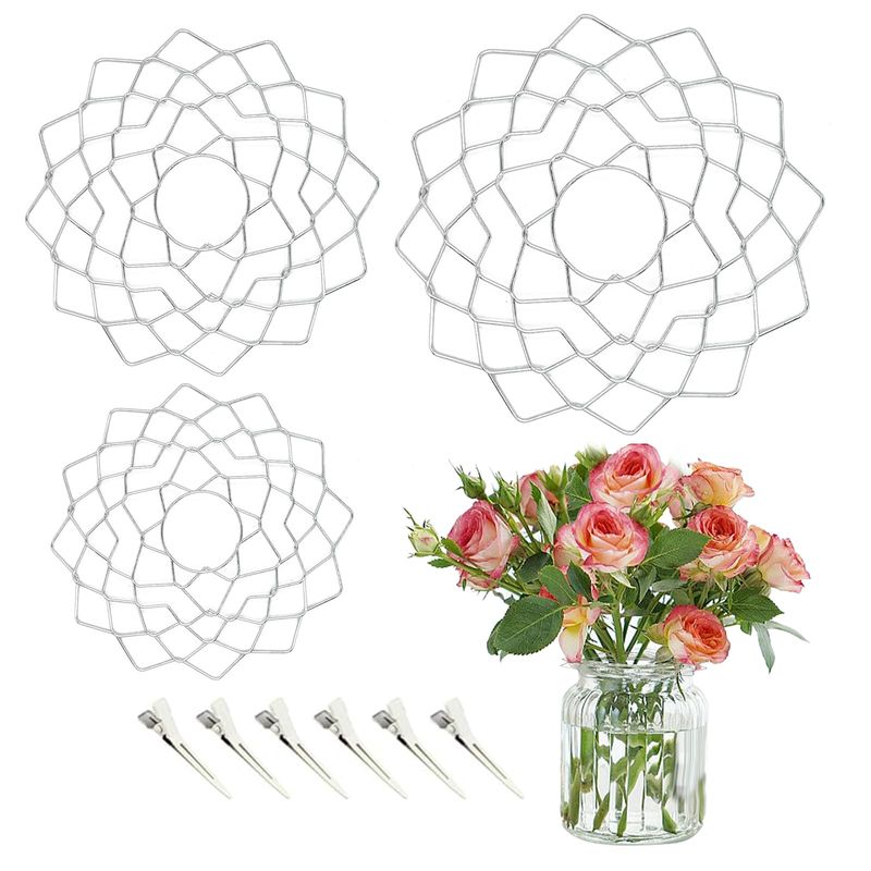 Flower Saver Stem Holder Flowers, 3 Pieces Flowers Kenzan Hedgehog ...
