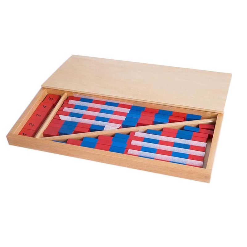 YHZAN Montessori Mathematics Material - Small Numerical Rods with ...