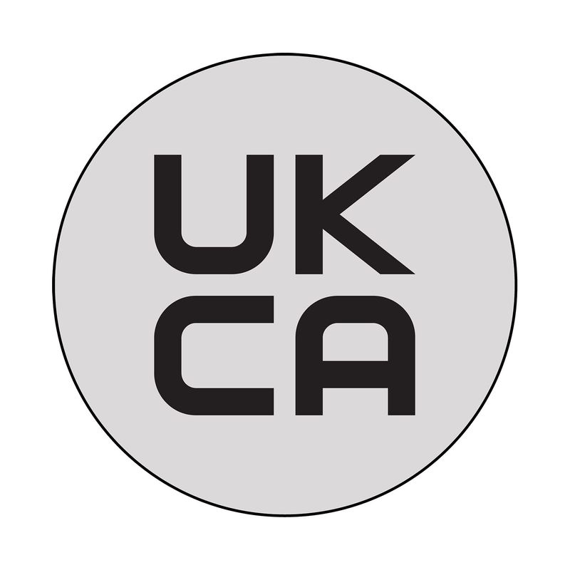 UKCA Labels - 15mm Diameter - Price per Pack of 1000 Clear UKCA Labels ...