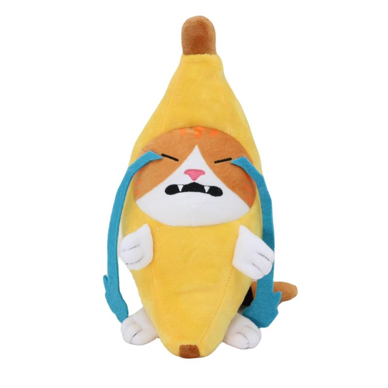 Crying Banana Cat Plush Toy, Sad Banana Cat Stuffed Animal, Cute Yellow ...