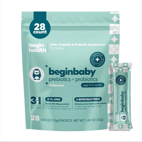 Begin Health BeginBaby Prebiotics and Probiotics for Infants 0-12 ...