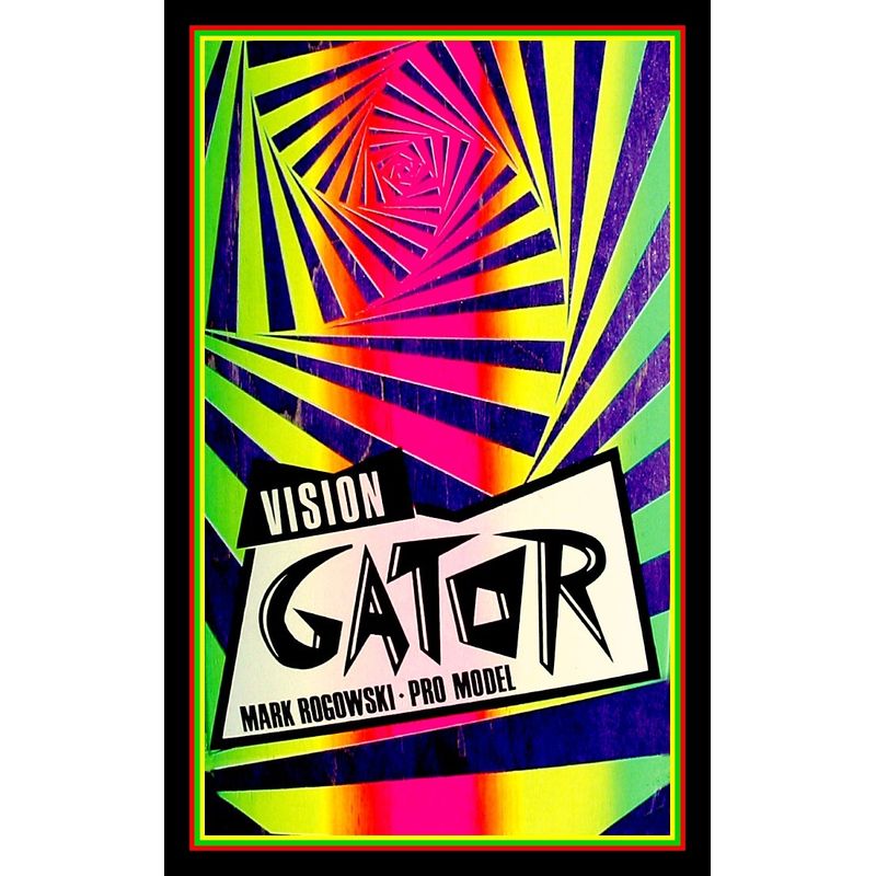 4.75" Vision Gator vinyl sticker. Vintage style skateboard decal for ...