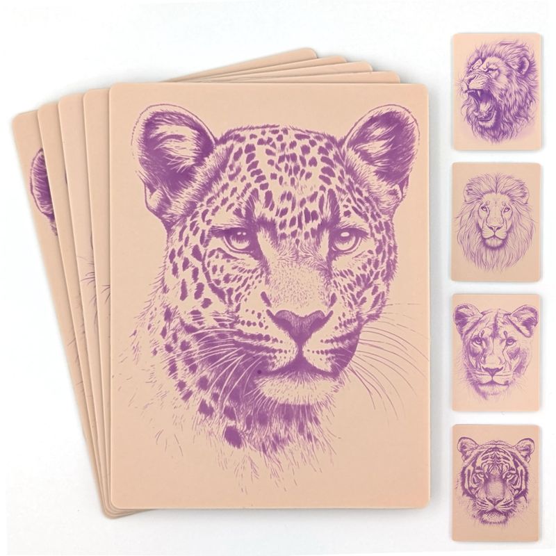 Pre-Printed Tattoo Practice Skins with Stencils | 3mm Fake Skins for ...