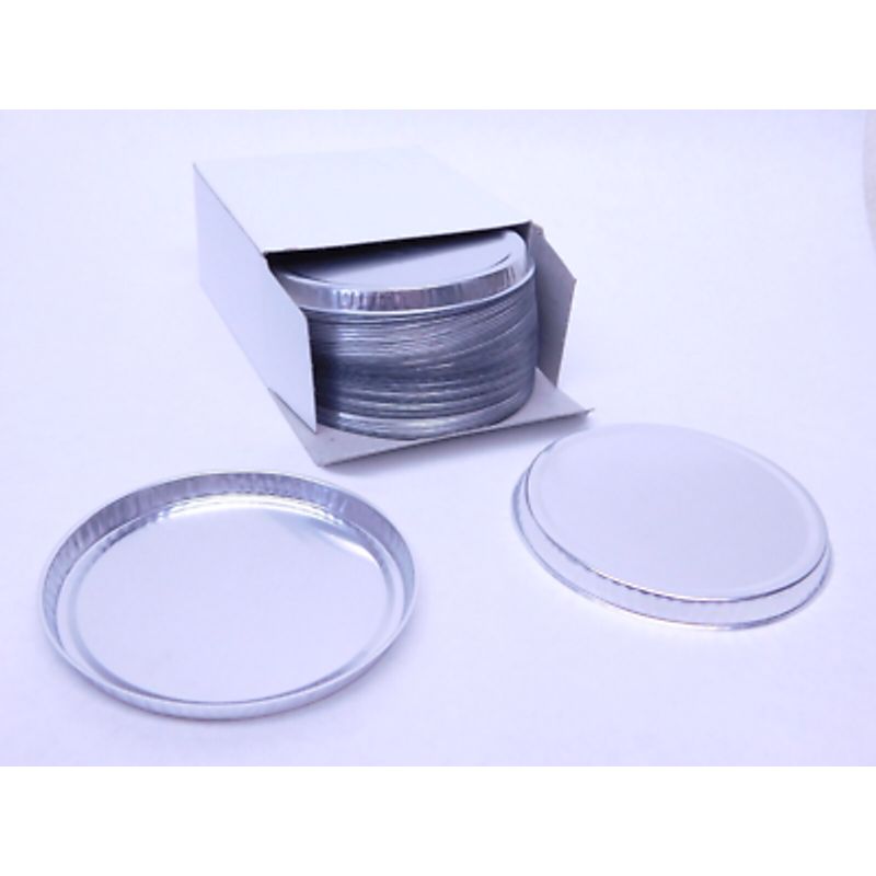 50-Pcs Disposable Aluminum Sample Pans (4" x 5/16") Moisture Analyzer ...