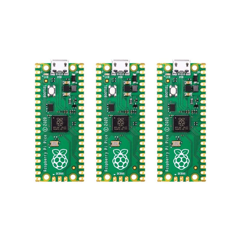 Raspberry Pi Pico 3pcs Raspberry Pi Rp2040 Dual Core Armcortex M0 Processor Based Flexible
