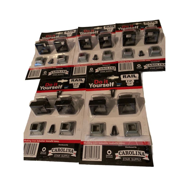 Rail Zip Clip Carolina Stair Supply Iron Baluster Installation Flat ...