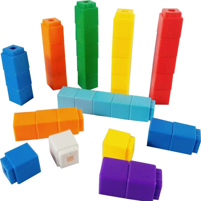 RAINBOW TOYFROG Maths Manipulative Counting Cubes, Educational Number ...