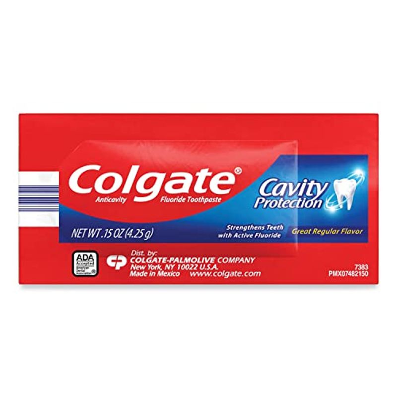 Colgate Cavity Protection Toothpaste, Single-Use Travel Size.15 oz ...