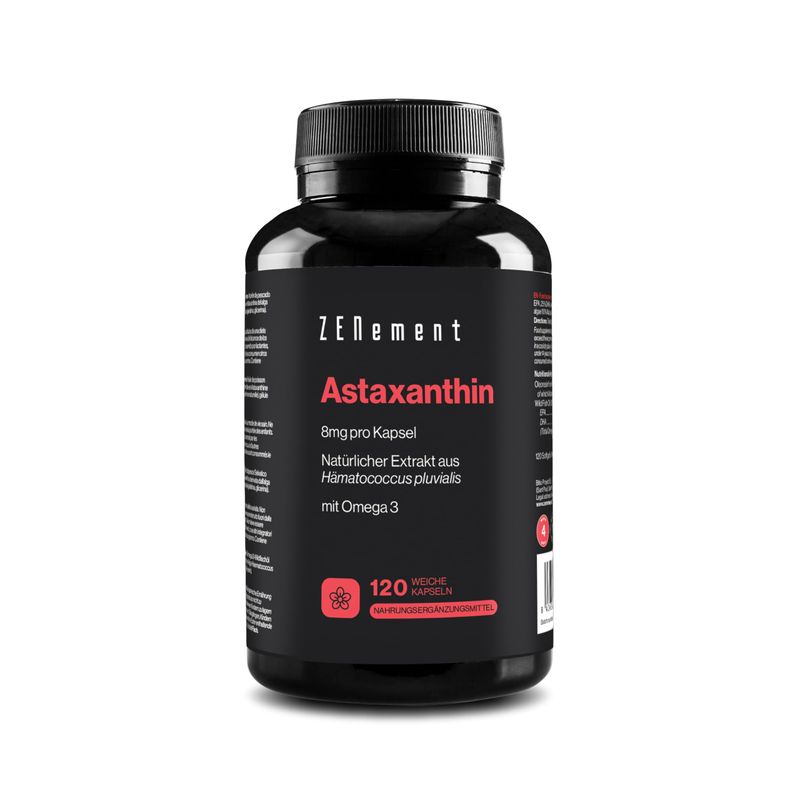 Astaxanthin, 80 mg from the microalgae Haematococcus Pluvialis with 8 ...