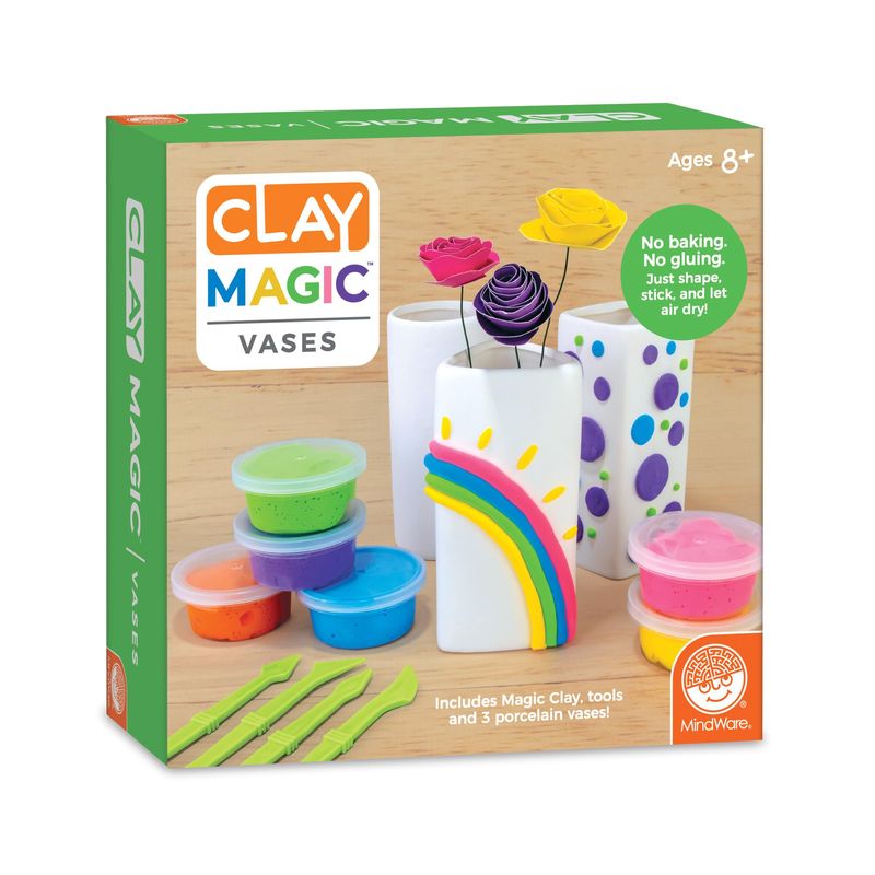 MindWare Clay Magic Vases Kids Crafts - Air-Dry Clay for Kids Ages 8 ...