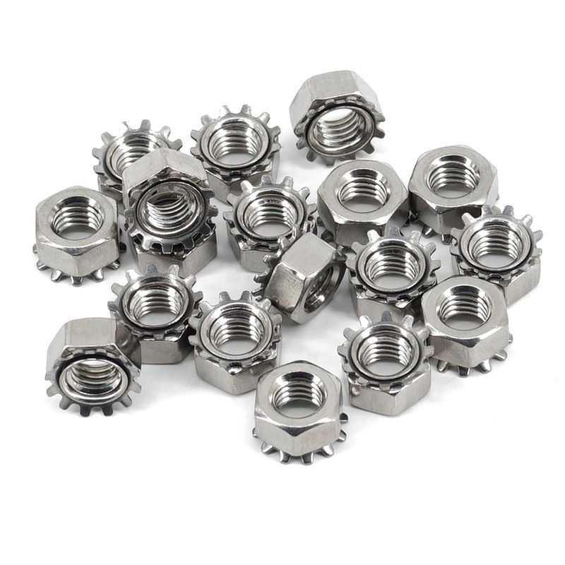 M4 Keps K-Lock Nuts 304 Stainless Steel Locks Nut (Pack of 50) - Online ...