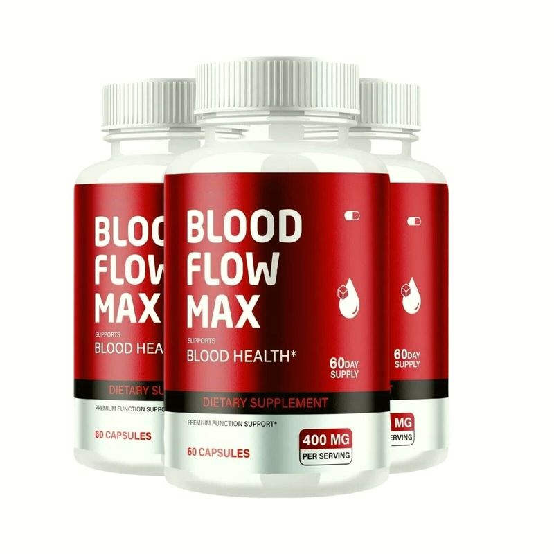 3-Pack Blood Flow Max Capsules to Support Healthy Blood Sugar - 180 ...