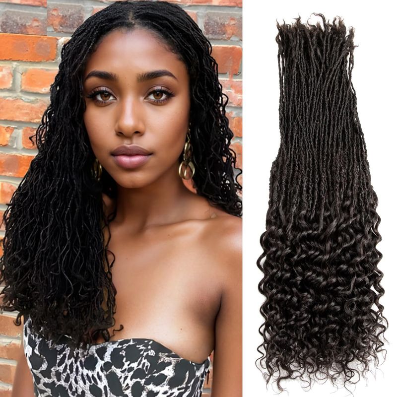 Teresa 0.2cm Thickness Interlocked Wavy Sisters Locs 100% Handmade ...