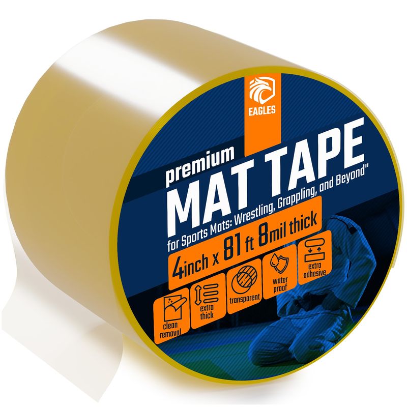 Clear Mat Tape 3 or 4 Inch, 1 or 2 Pack Mat Tape for Wrestling ...