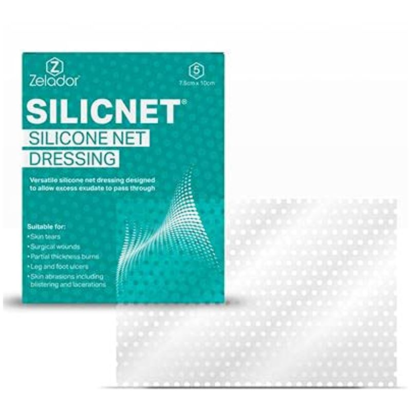 Silicone Net Dressing 10x7.5cm x 5 for Skin tears, Scars, Surgical ...