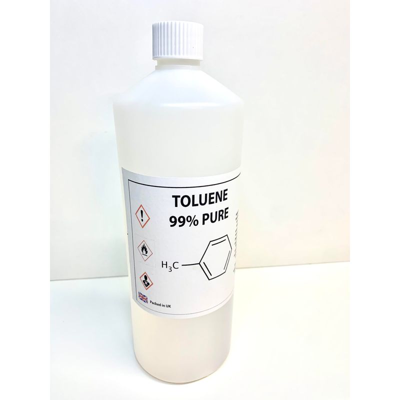 Toluene 99.9% Pure Toluol Lab Grade Solvent Thinners Degreaser- 300ml ...