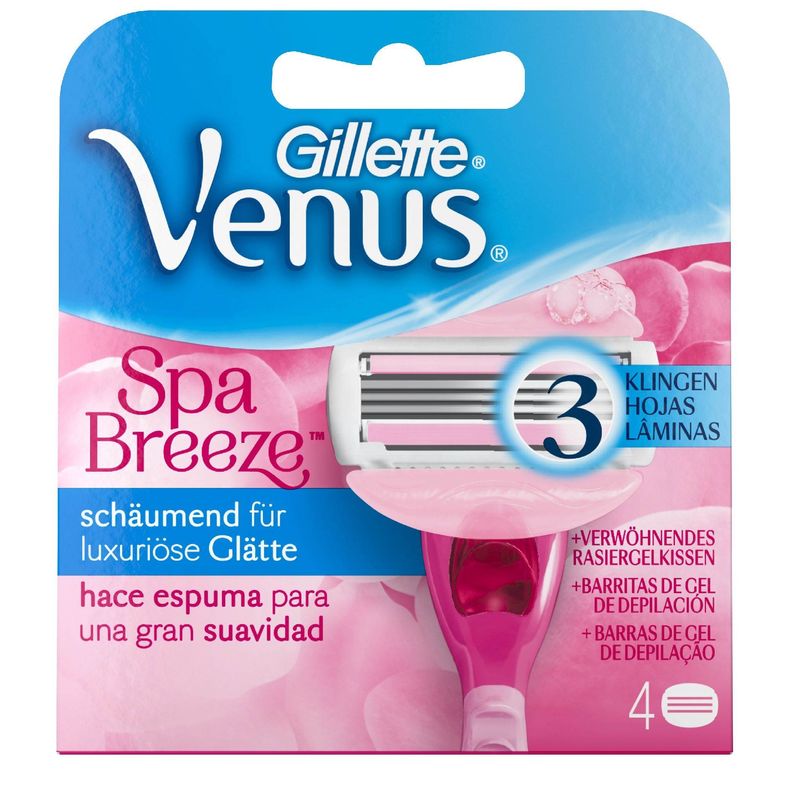 Gillette Venus Spa Breeze Women's Razor Blades - Pack of 4 - Online ...