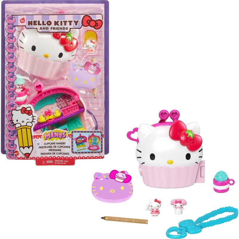Mattel Mattel Hello Kitty GVB30 Cupcake Bakery Box (12.5 cm) with 2 ...