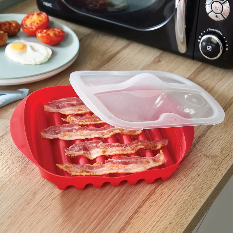 Coopers of Stortford - Microwave Bacon Crisper, Quick, Crispy-Cooked ...