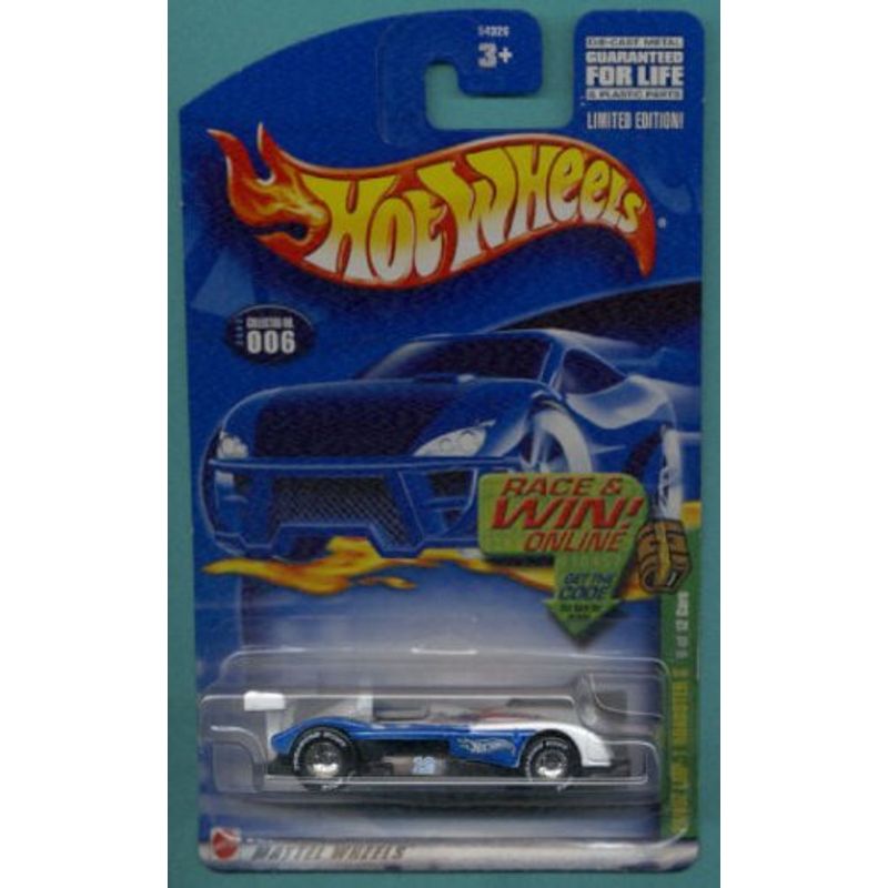 Mattel Hot Wheels 2002 Treasure Hunt 1:64 Scale Blue & White Panoz LMP ...