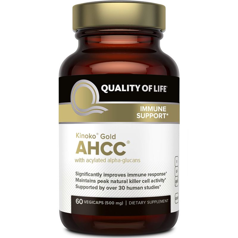 Premium Kinoko Gold AHCC Supplement–500mg of AHCC per Capsule–Supports ...