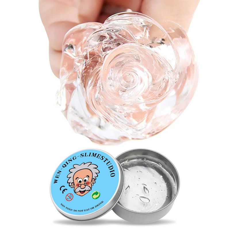 Hand Gum Clear Slime Sinking Putty 1pc Liquid Glass Sludge Crystal ...