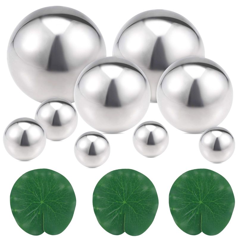 Decorative Garden Pond Balls, Floating Pond Balls, Stainless Steel Pond ...