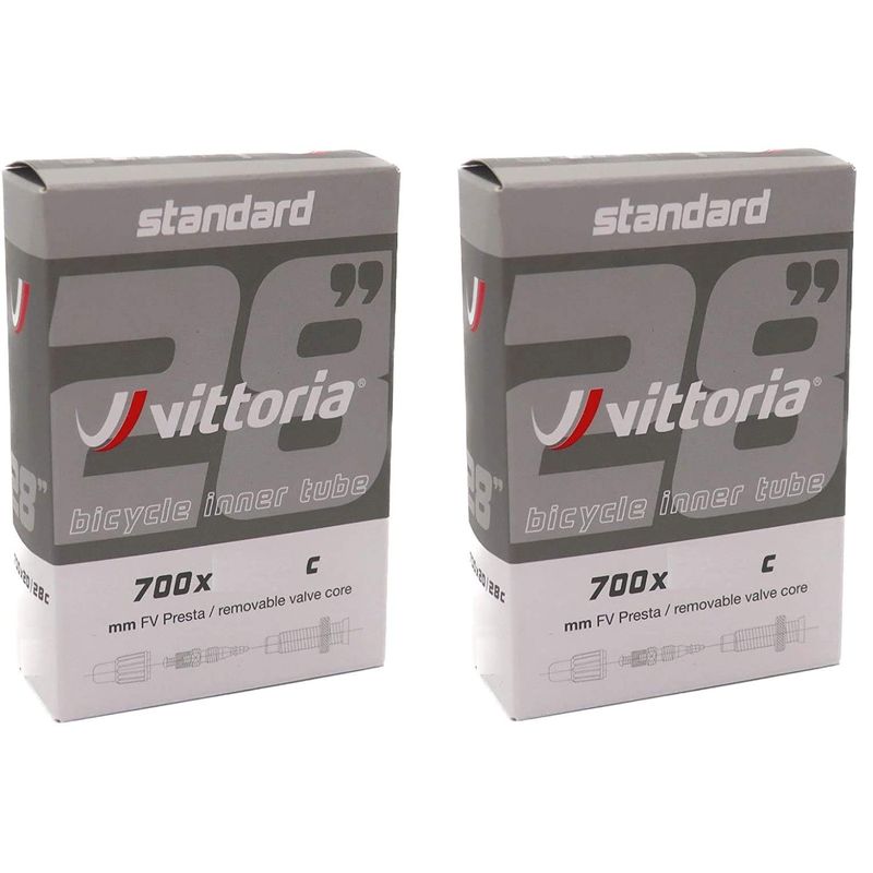 2個セット Vittoria インナーチューブ 700c 仏式バルブ Standerd inner tube (700×20/28c(バルブ長48mm)) [並行輸入品] - Online ...