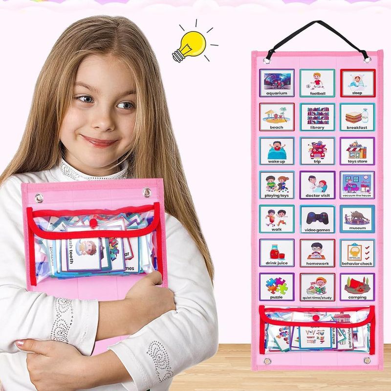 CXAFQ Visual Timetable Children Daily Routine Chart, Autism Learning ...