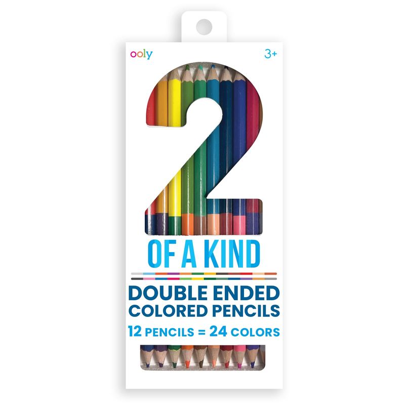 Ooly Double-Ended Colored Pencils [Set of 12], 12 Colored Pencils with ...